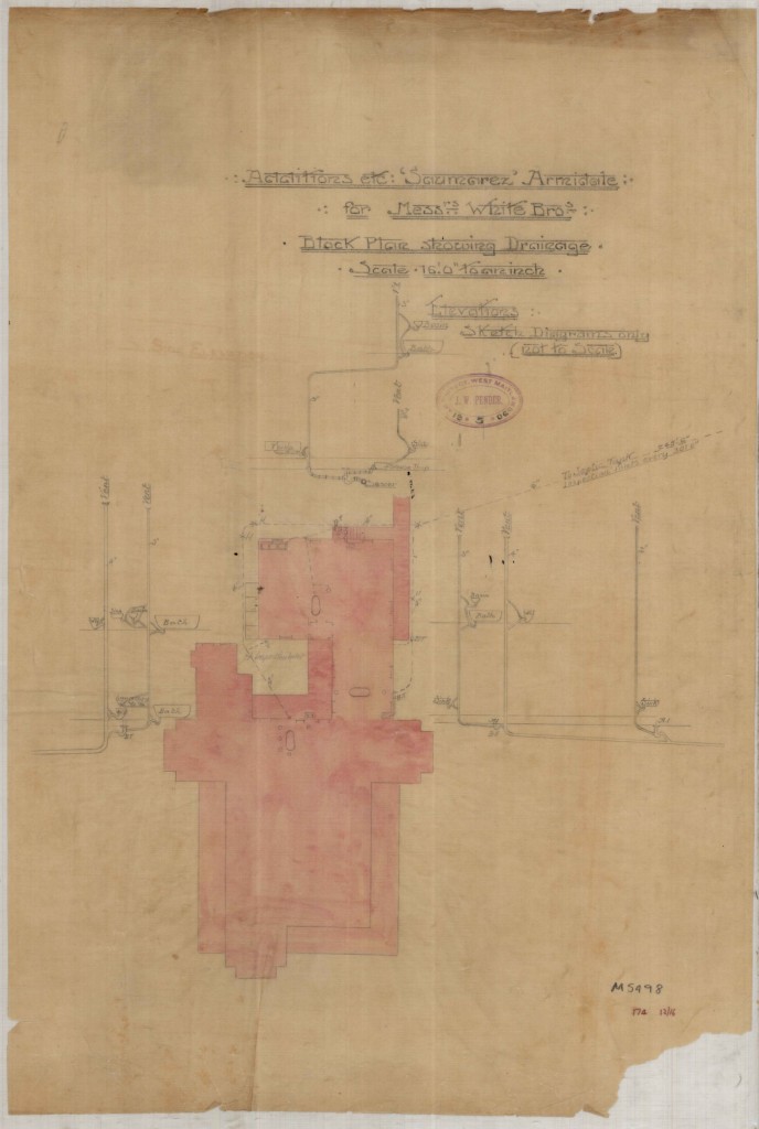 Saumarez Homestead Plans by J W Pender – National Trust