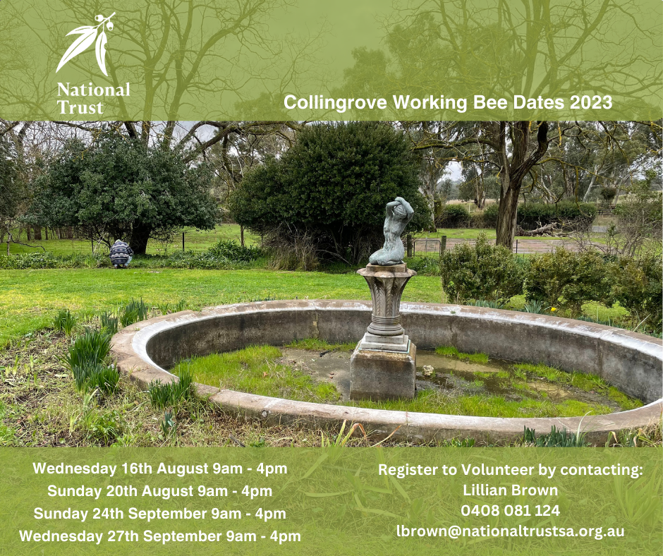 Collingrove | Working Bee Dates 2023 – National Trust